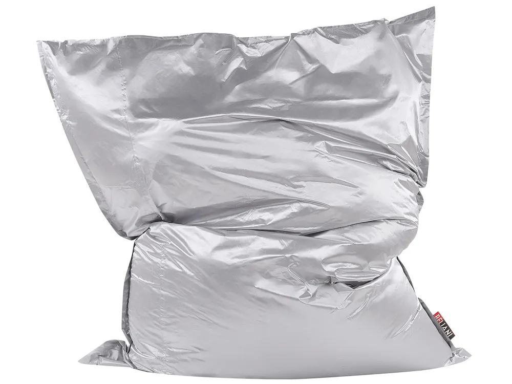 Poltrona sacco 600 L FUZZY 180 cm 230 cm Argento | Beliani.ch