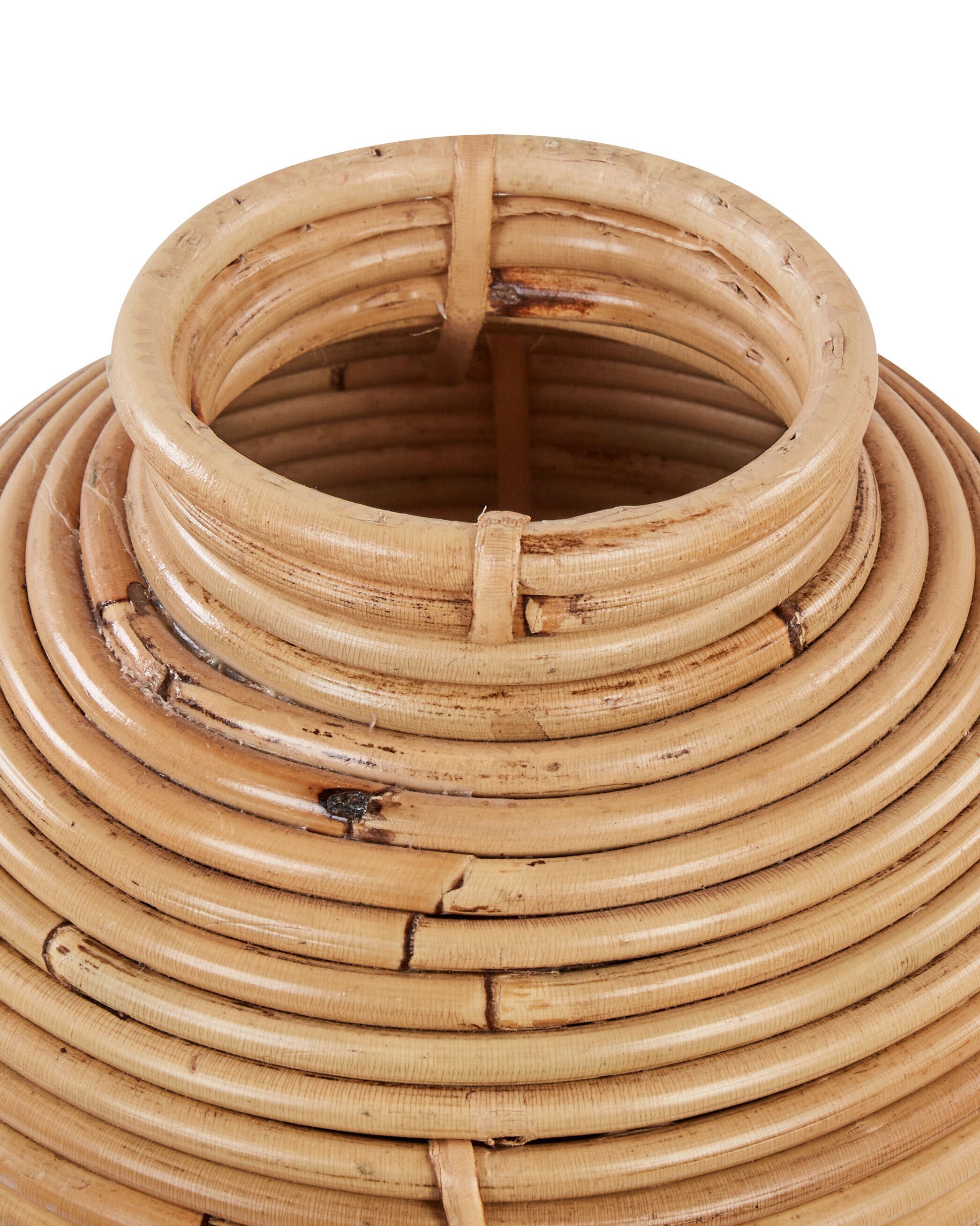 Dekovase ELATIA Rattan 50 cm Naturfarben | Beliani.de