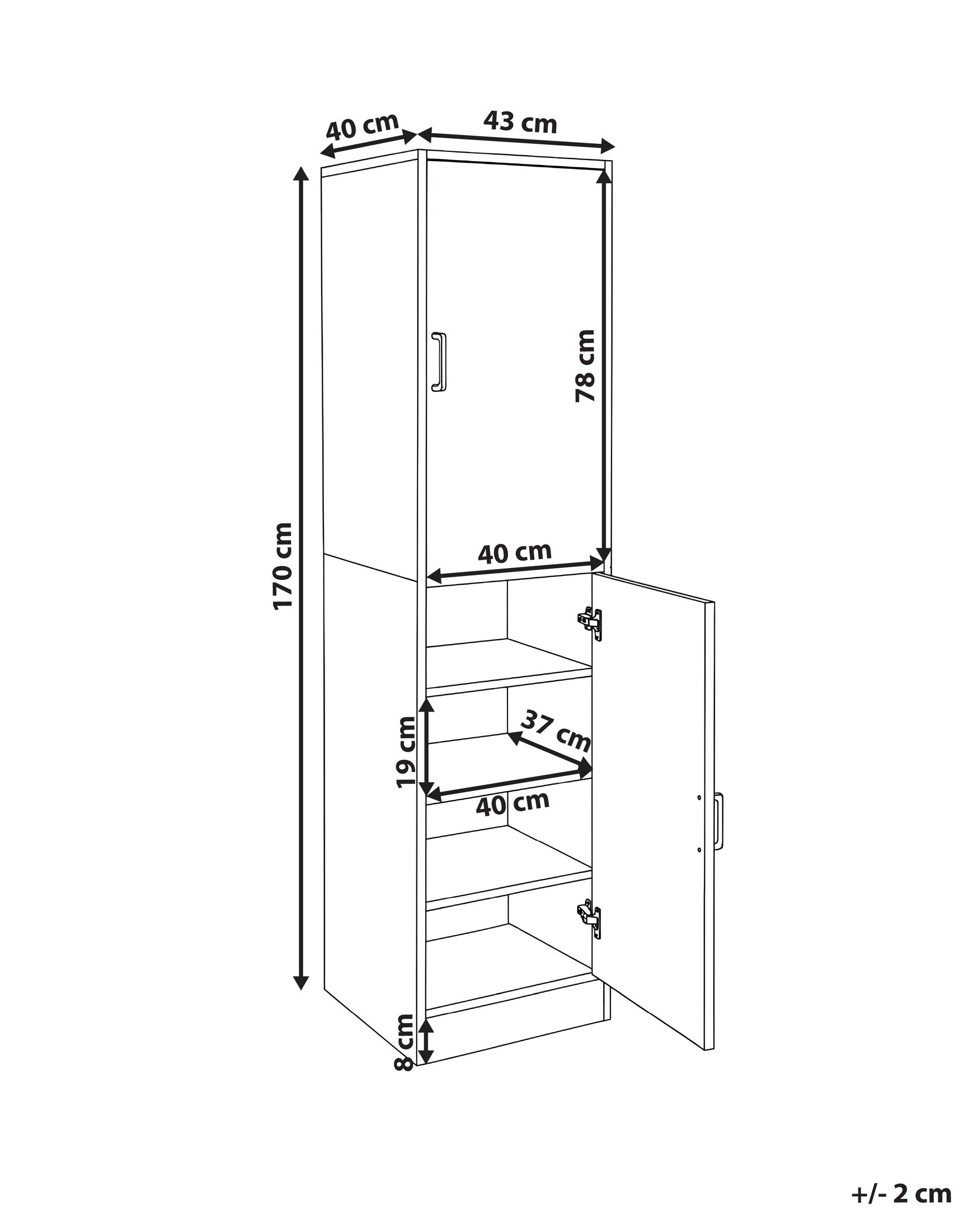 Shoe Storage Cabinet CANBERRA White | Beliani.dk