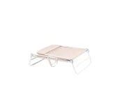 Sun Lounger KASTORIA Reclining Metal Beige | Beliani.nl