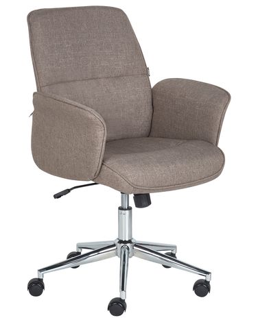 Kontorstol RAVISHING Brun | Beliani.dk