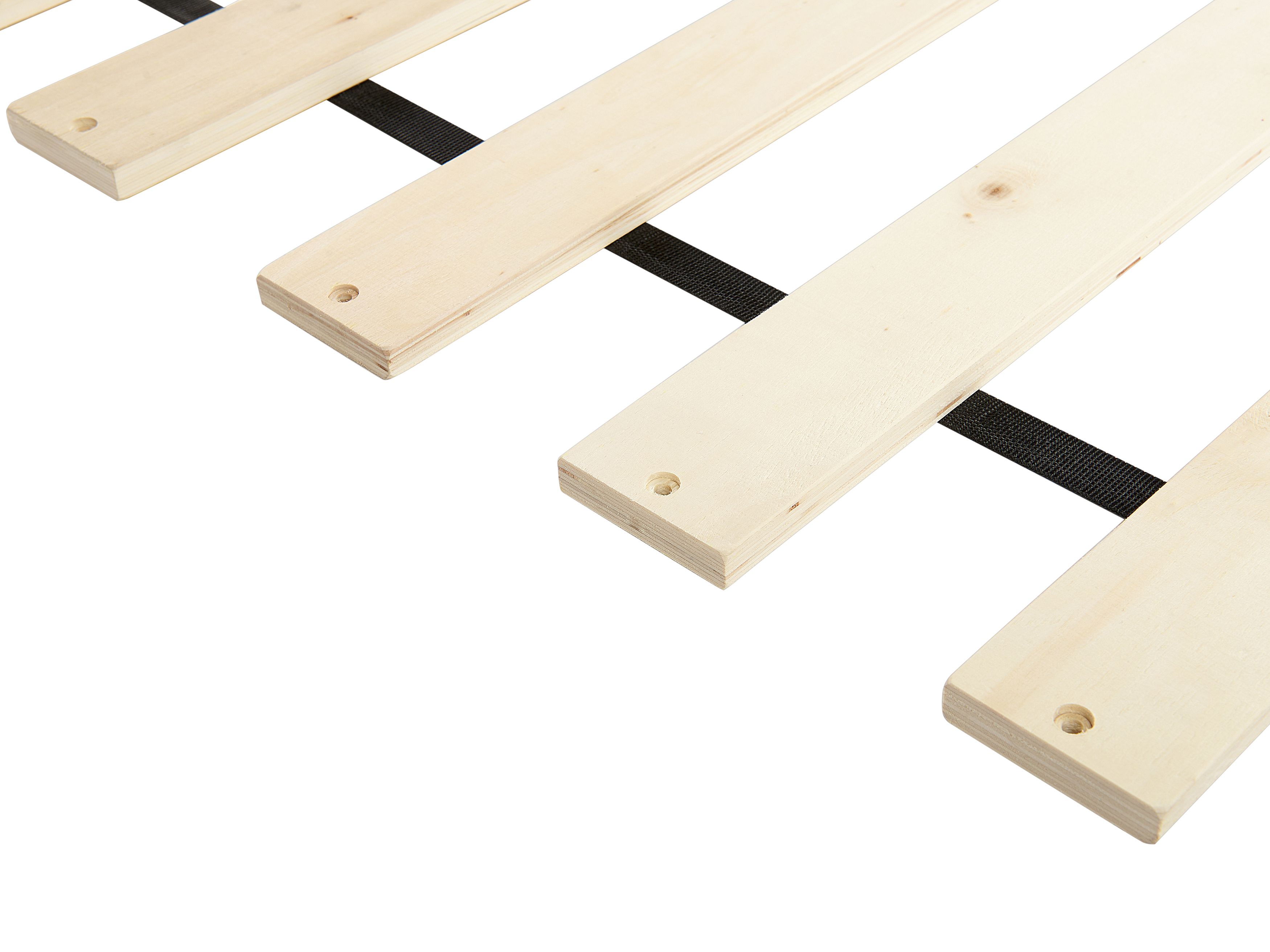 Bett mit Lattenrost LIBERMONT 160 x 200 cm Dunkle Esche | Beliani.de