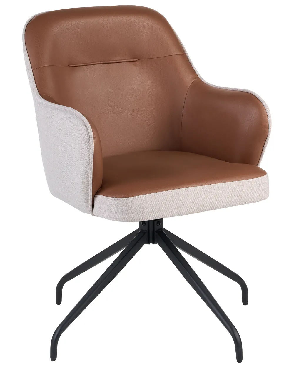 Chaise de salle à manger STOWE Tissu Marron | Beliani.ch