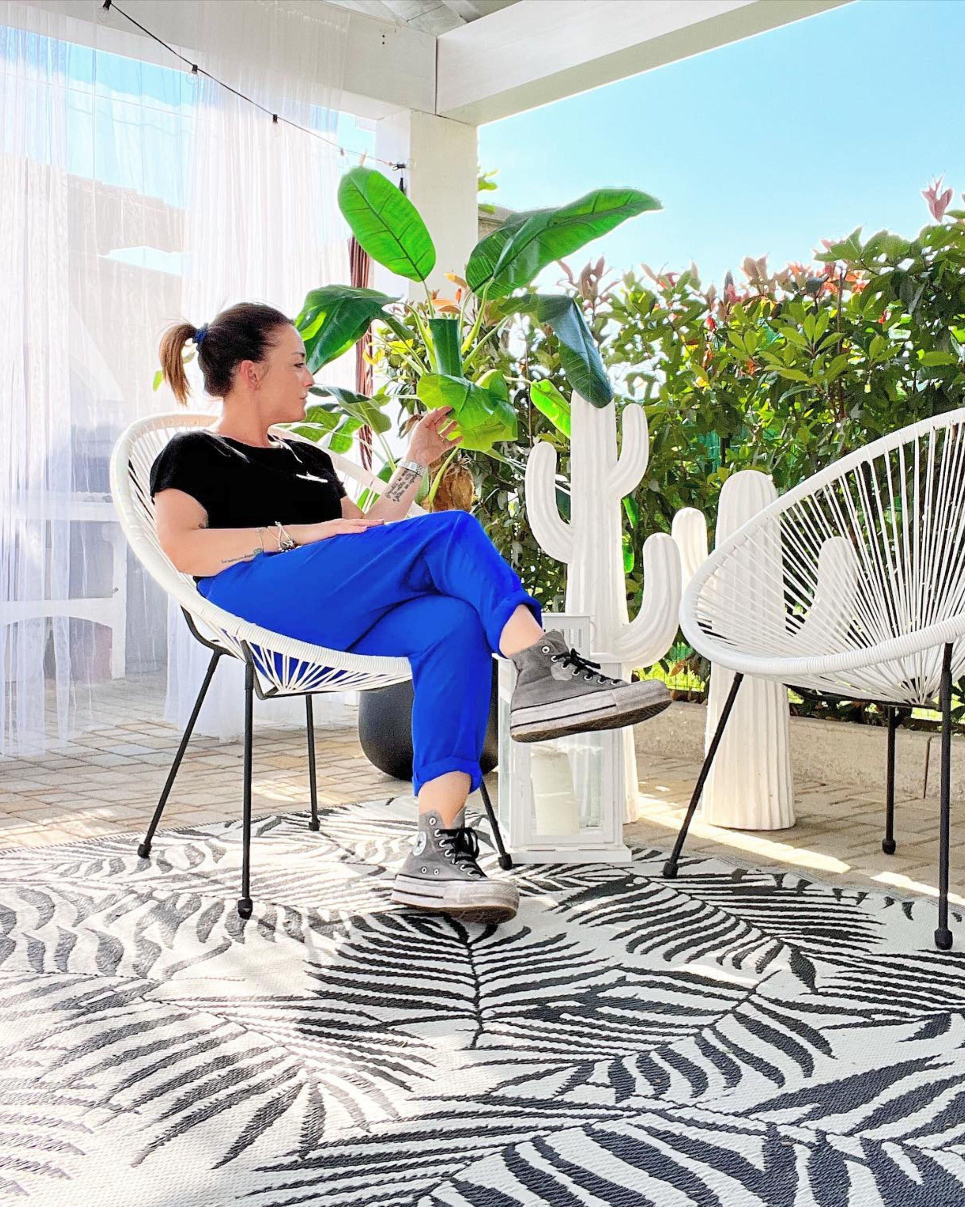 Gartenstuhl 2er Set ACAPULCO II Polyrattan Weiß | Beliani.de