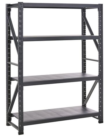 Raft pentru garaj FIUGGI Metal 200 cm 150 cm Negru | Beliani.ro