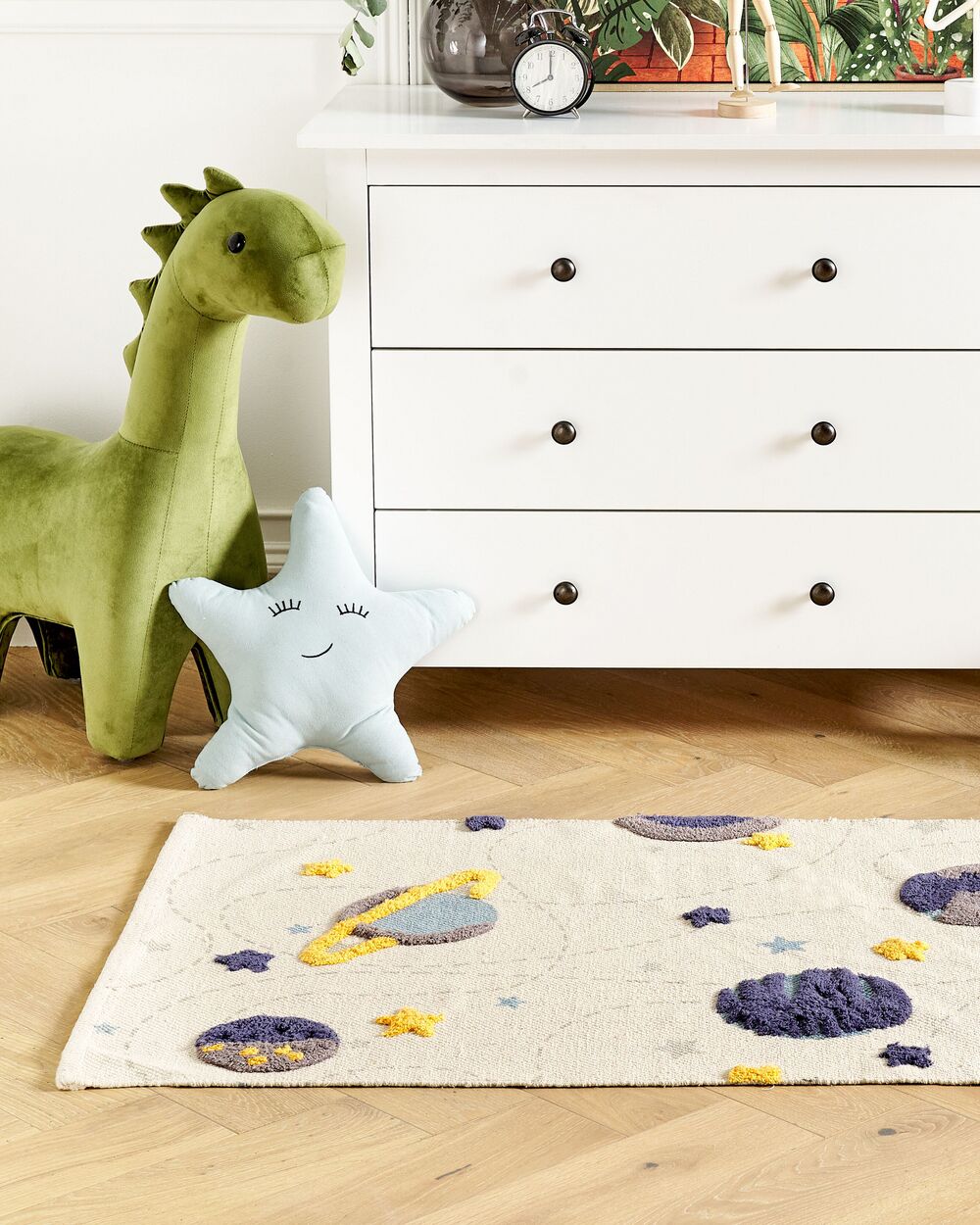 Kinderteppich BALARI Beige 80 x 150 cm Baumwolle | Beliani.de