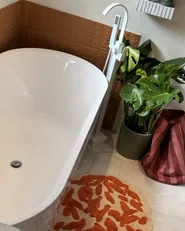 Fristående badkar CARRERA 1800 x 800 mm Vit | Beliani.se