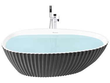 Cadă freestanding TEFE 170 x 78 cm Negru | Beliani.ro