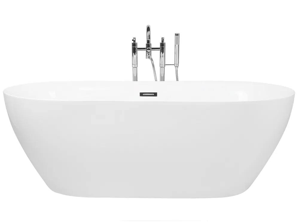 Fristående badkar CARRERA 1800 x 800 mm Vit | Beliani.se