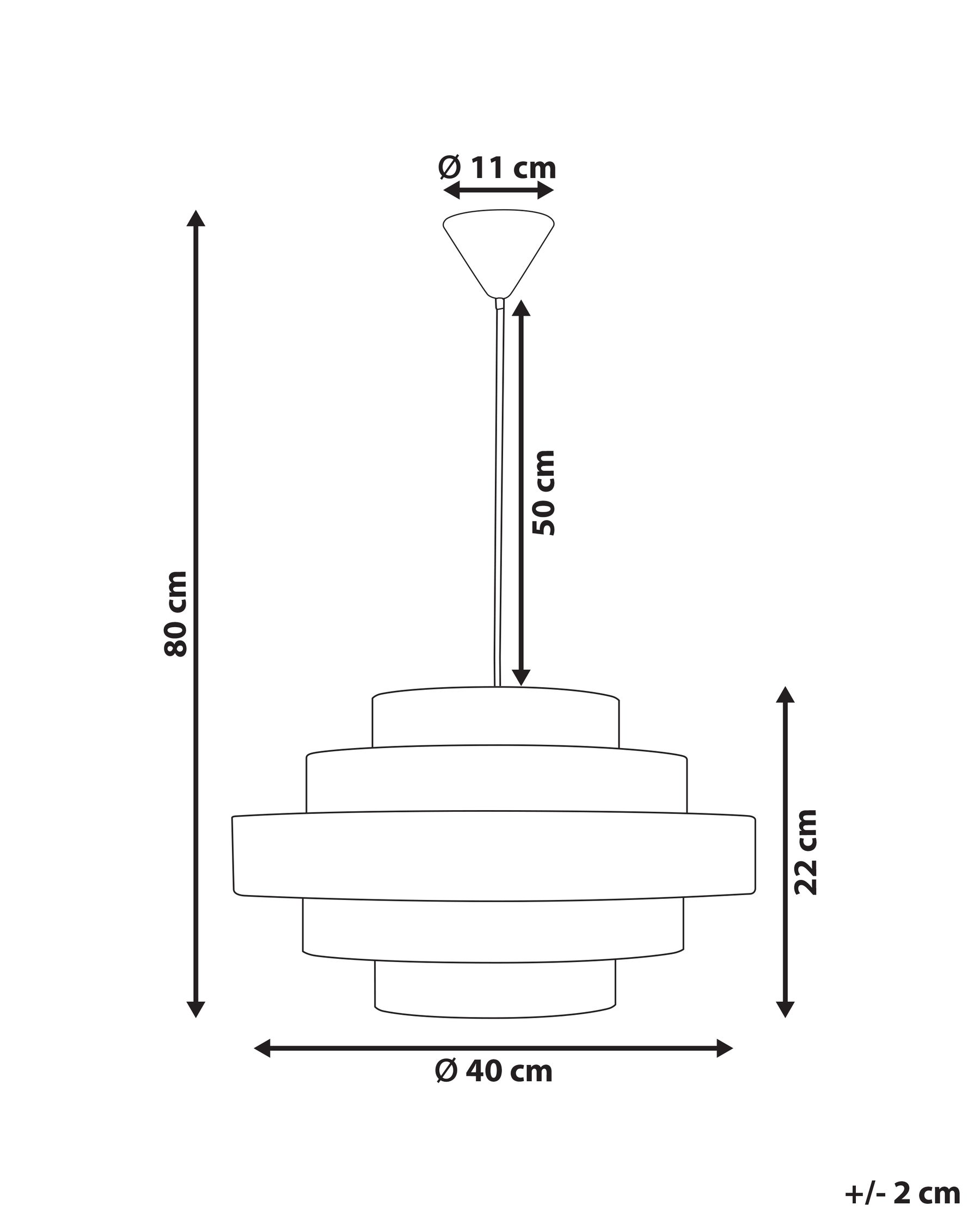 Pendant Lamp EREBATO Linen Off-White | Beliani.de