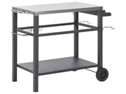 Serveringsvogn til haven SPIAZZI Metal Sort | Beliani.dk