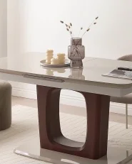 Extending Dining Table BERRIGAN Light Beige 160/200 cm 90 cm | Beliani.de