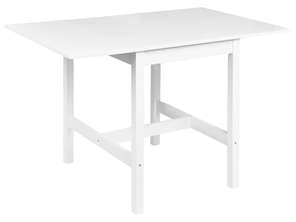 Table de salle à manger extensible VERA Blanc 60/120 cm 74 cm Bois de ...