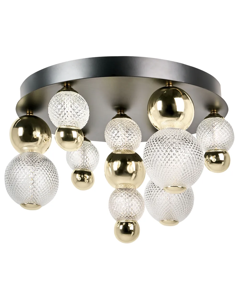 LED Deckenlampe SORA Glas Gold | Beliani.de