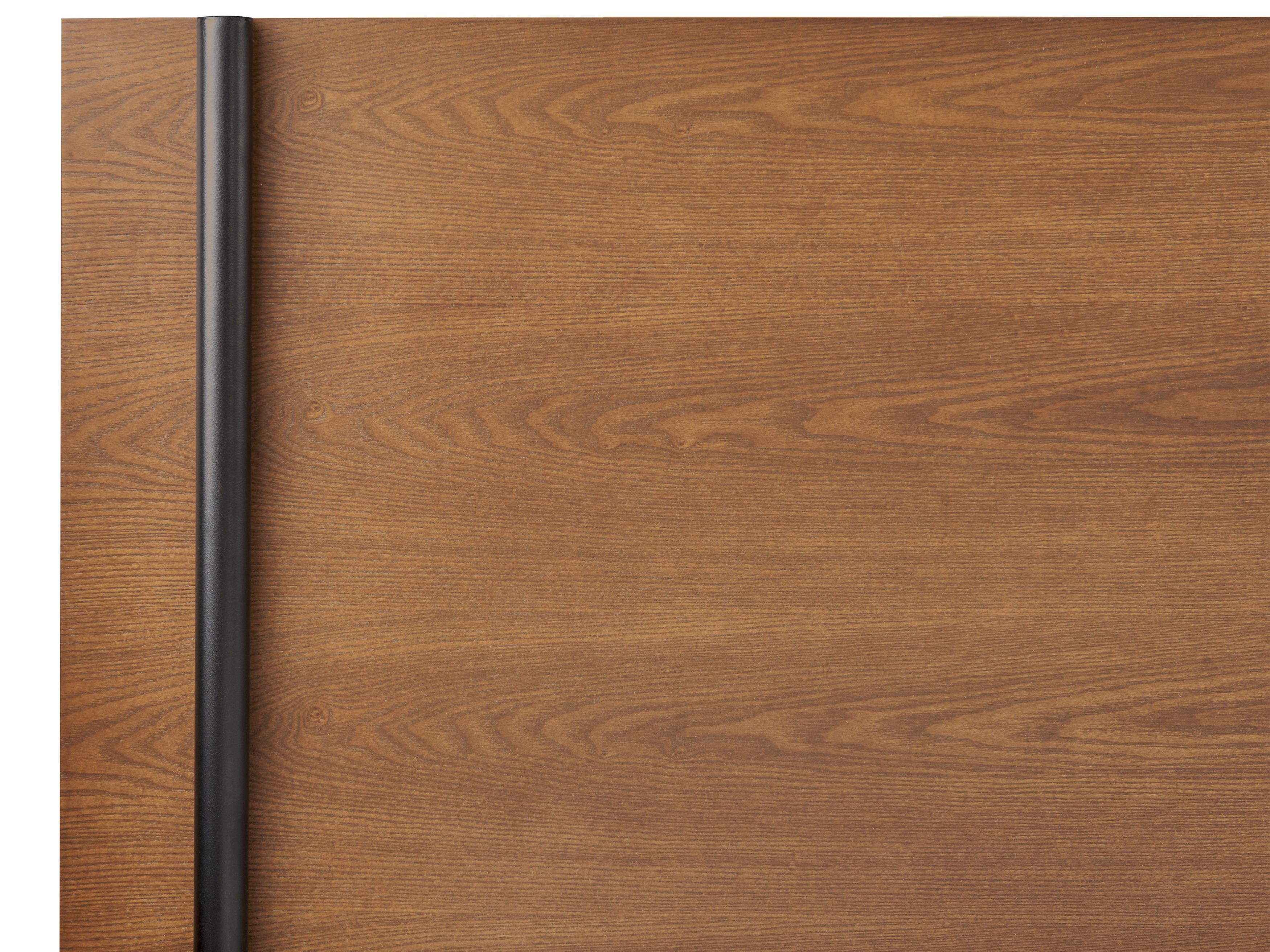 Bett mit Lattenrost LIBERMONT 160 x 200 cm Dunkle Esche | Beliani.de