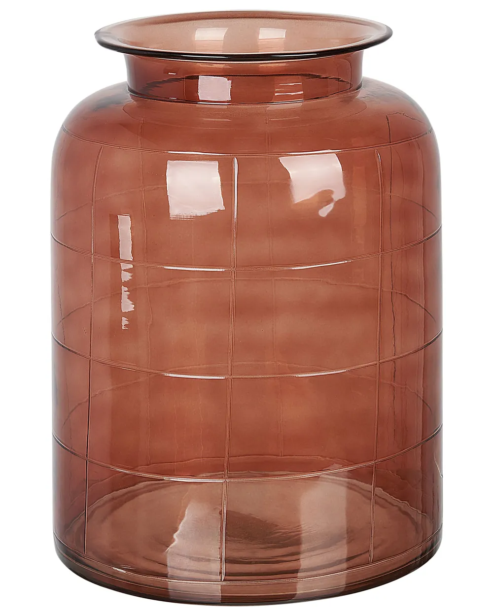 Blumenvase ELATOS Glas 23 cm Transparent | Beliani.ch