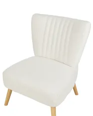 Armchair VAASA Boucle White | Beliani.se