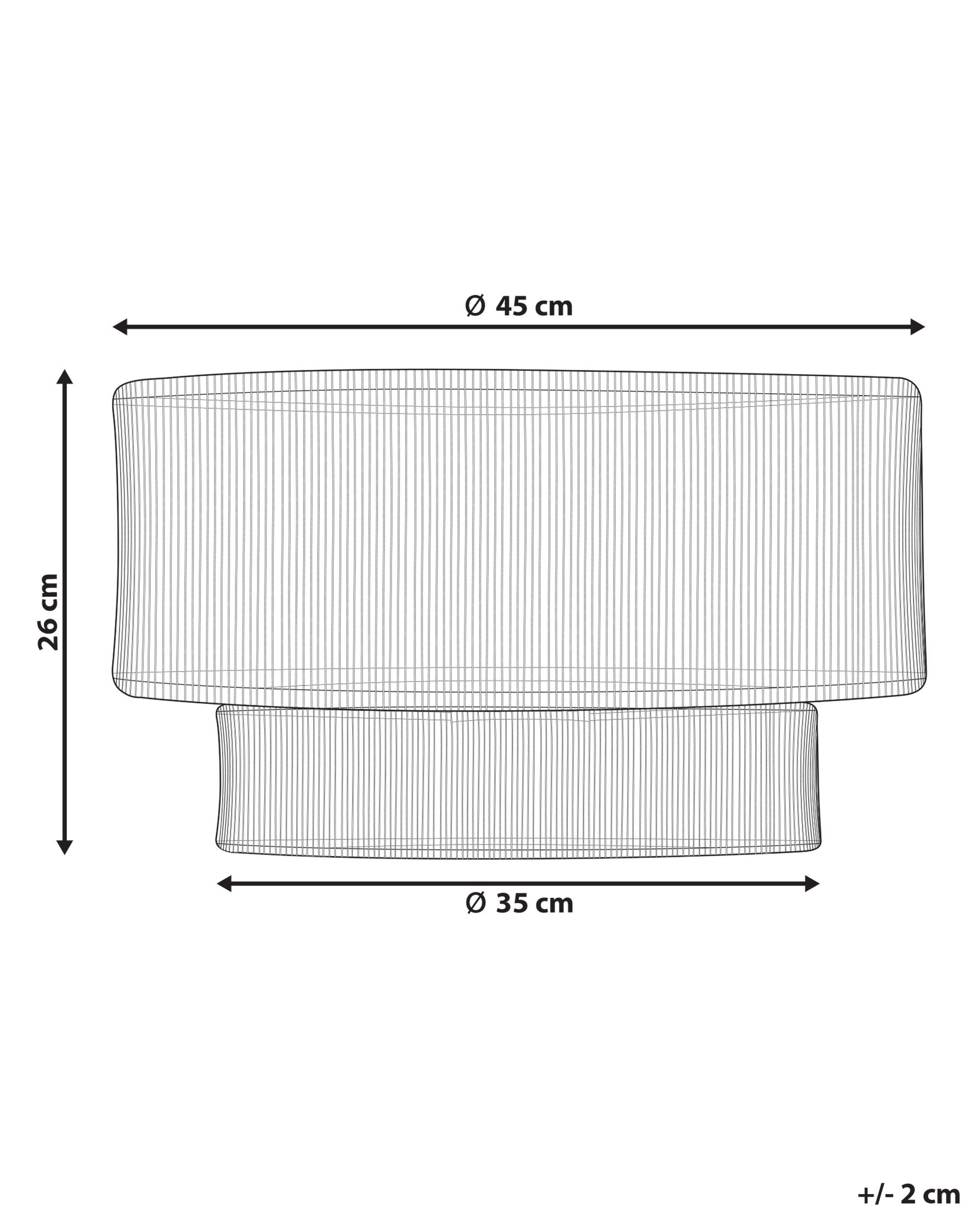 Taklampe DORING Jute Naturlig | Beliani.no