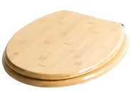 Toilet Seat CUAREIM Soft Close Bamboo Light Brown | Beliani.ro