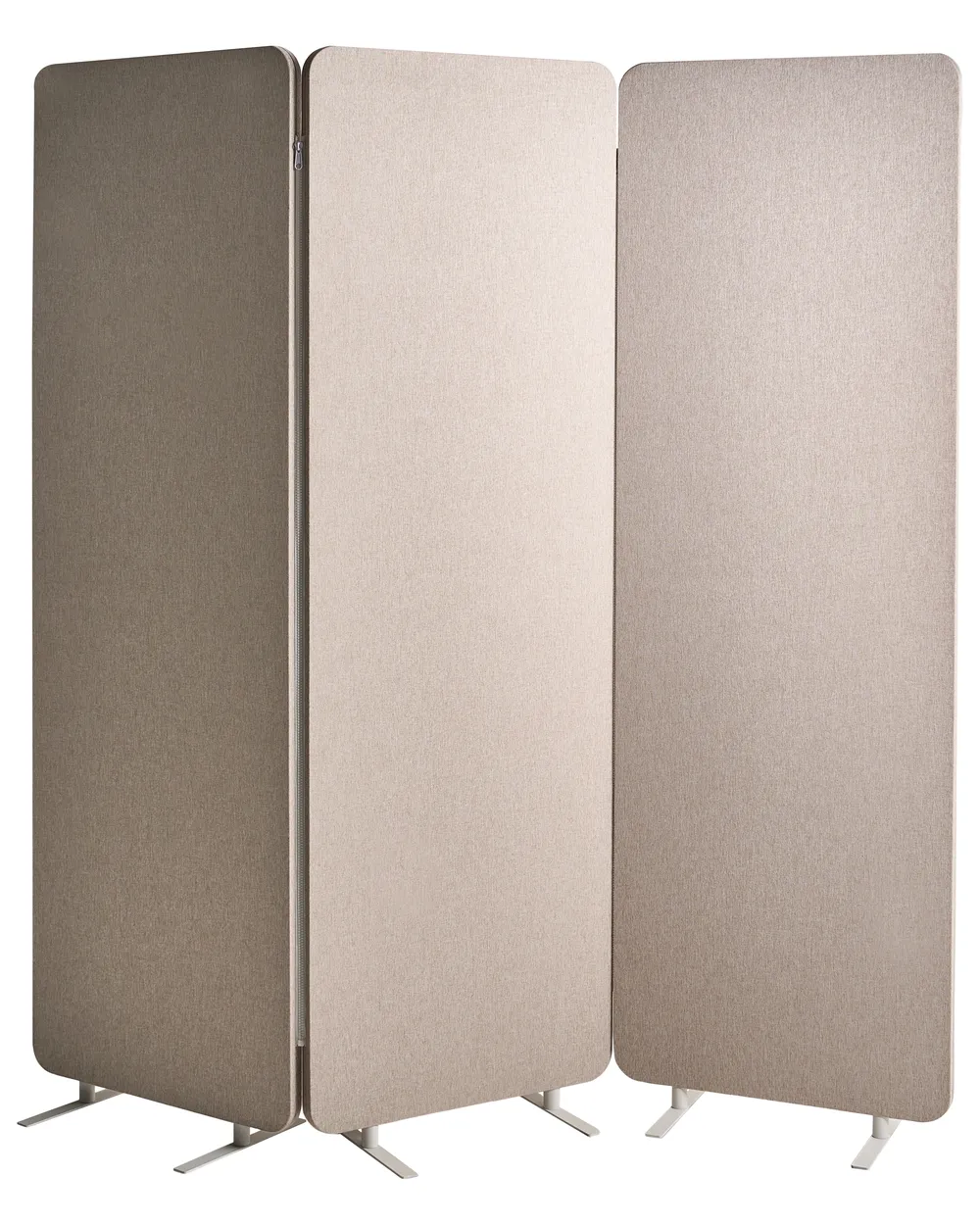 Büro-Raumteiler STANDI 184 x 184 cm Beige | Beliani.ch