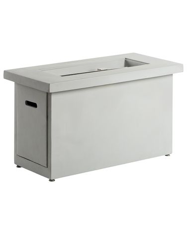 Vatră de foc pe gaz AMBRIM Fibrociment Gri deschis | Beliani.ro