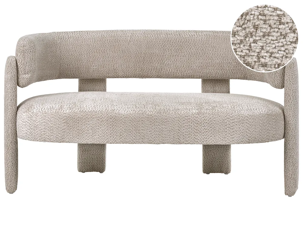 Divano 2 posti BUREA Ciniglia Beige chiaro | Beliani.ch