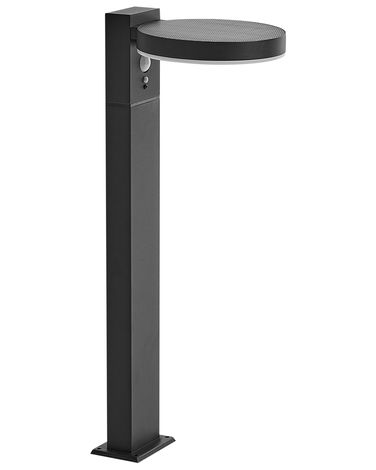 Solar Outdoor LED Bollard Lamp PARKERS with Motion Sensor Black ...