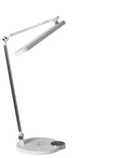 LED Desk Lamp CAROY with Wireless Charger White | Beliani.nl