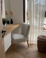 Armchair VAASA Boucle White | Beliani.se