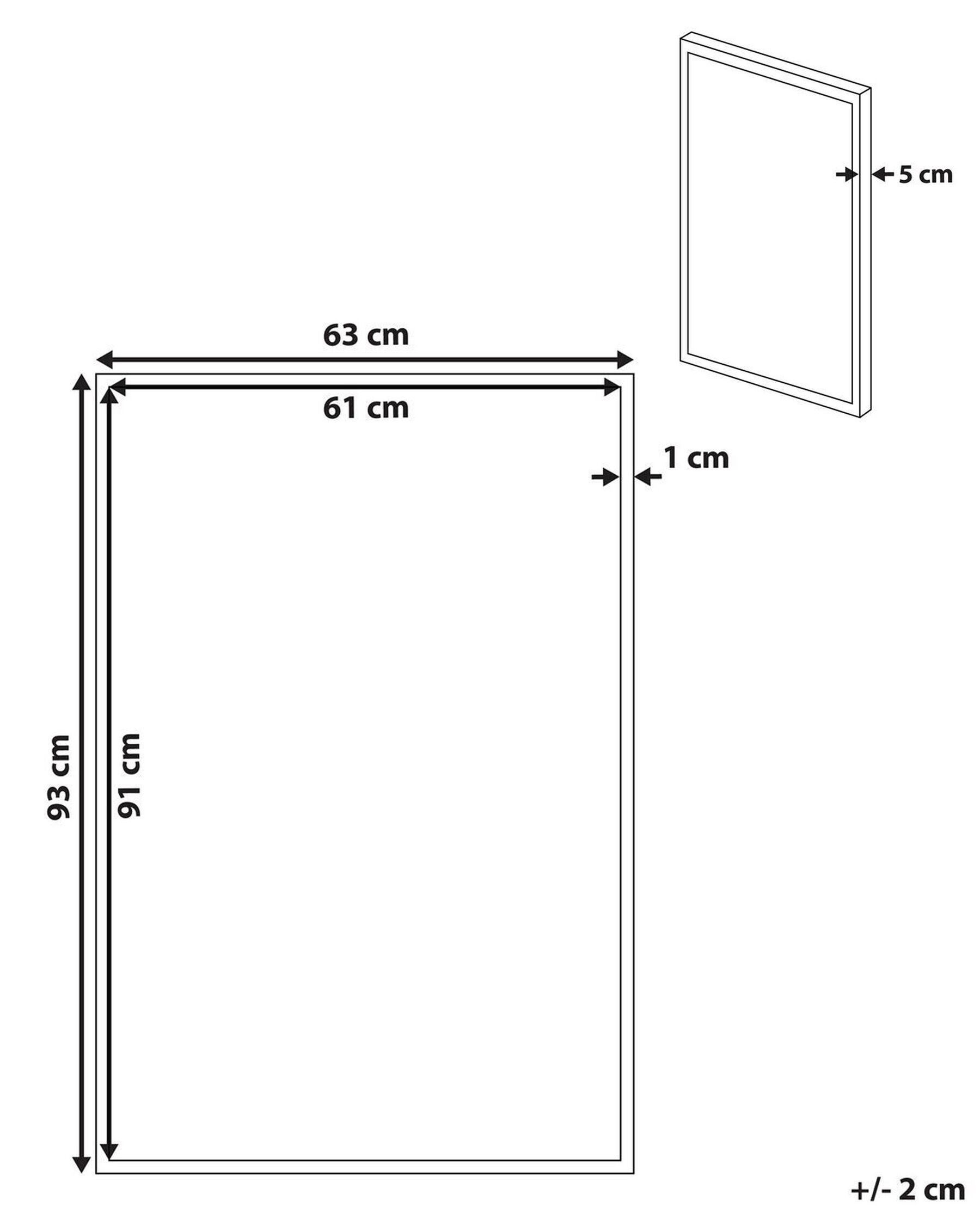 Lerret FRISA Abstrakt motiv 63 x 99 cm Flerfarget | Beliani.no