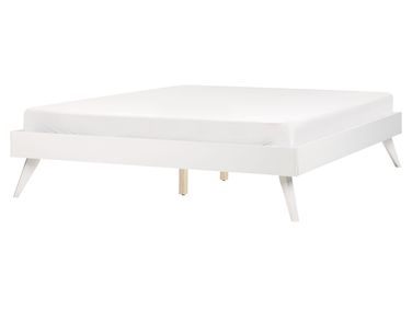 Seng uden hovedgærde BERRIC 160 x 200 cm Hvid | Beliani.dk