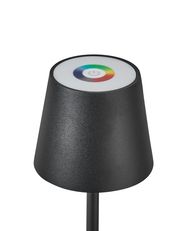 Kabellose LED Tischlampe VALIRA Metall Schwarz | Beliani.de