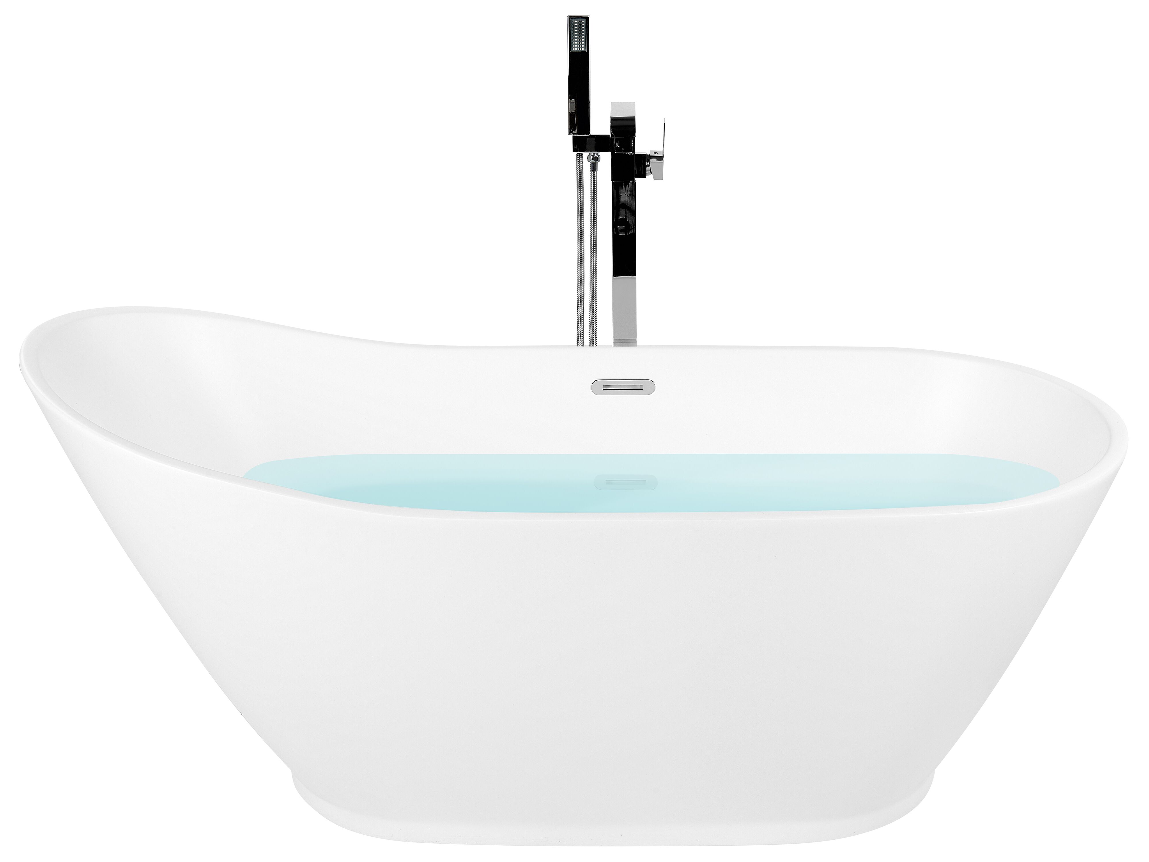 Freistehende Badwanne LONDRINA 170 x 75 cm Weiss | Beliani.ch