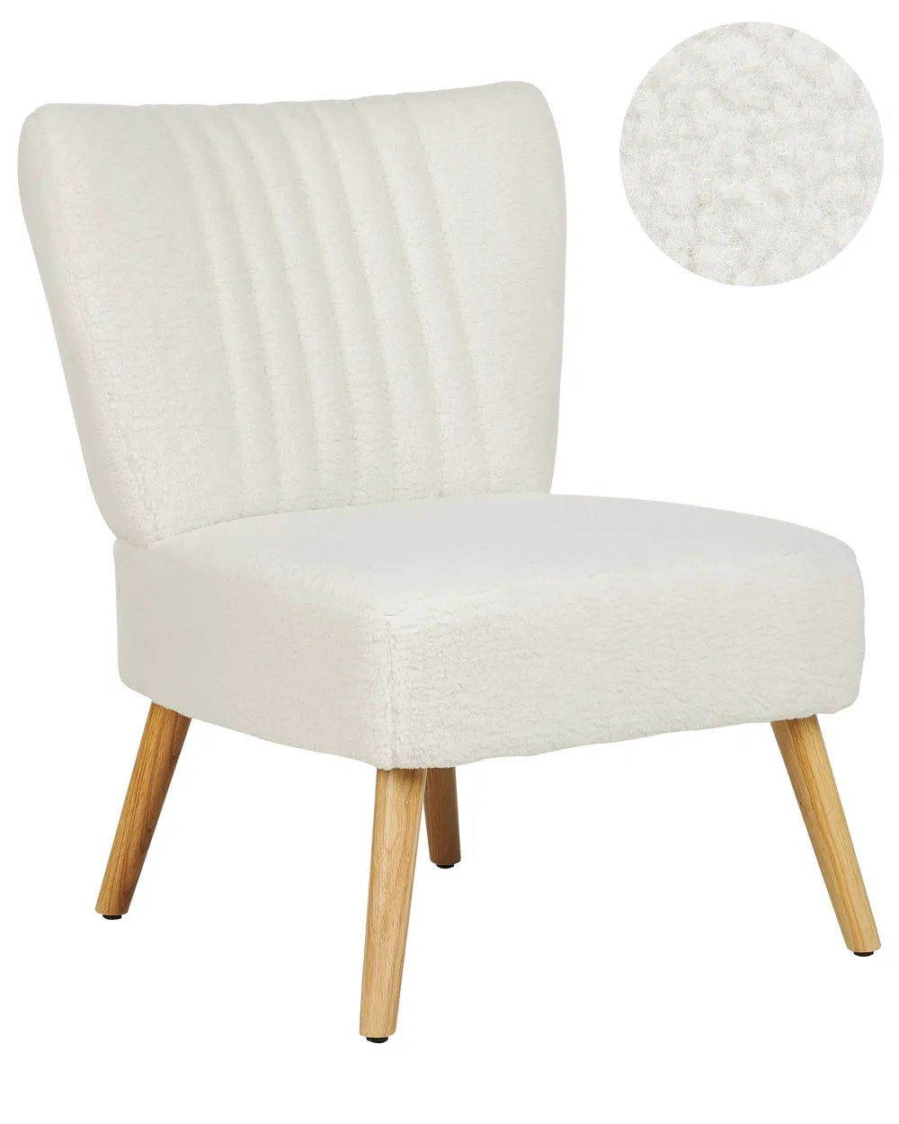 Armchair VAASA Boucle White | Beliani.se