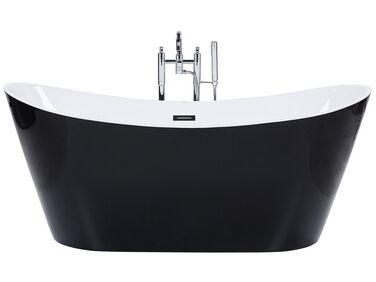 Fristående badkar ANTIGUA 1800 x 780 mm Svart | Beliani.se