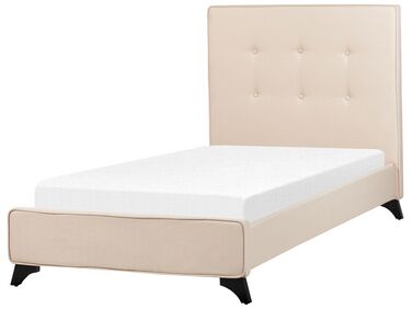 Seng AMBASSADOR 90 x 200 cm Beige | Beliani.dk