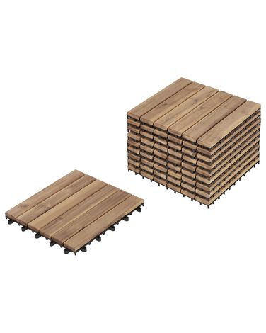 Podea de exterior ACCETTURA Lemn de acacia certificat Natural | Beliani.ro