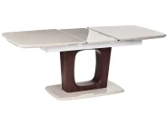 Extending Dining Table BERRIGAN Light Beige 160/200 cm 90 cm | Beliani.de