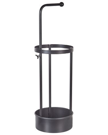 Paraplystativ MONNAIE Metal Sort | Beliani.dk