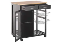 Serveringsvogn BOVES Sort | Beliani.dk