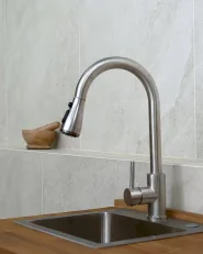 Kitchen Pull Out Tap PAIMUN Silver | Beliani.se
